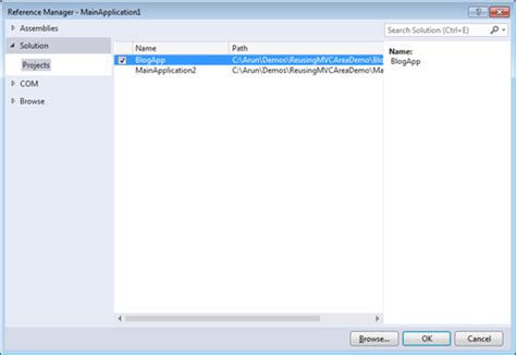How To Use A Mvc Area In Multiple Applications