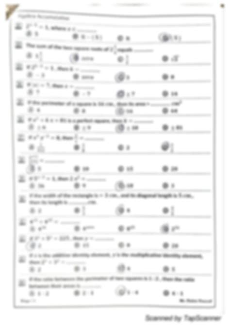 SOLUTION Mathematics Questions Answers Exercises Basic Skills Studypool