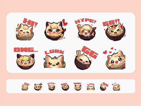 Cute Animated Emotes Cat Emotes Kawaii Gg Emote Hype Emote Animated