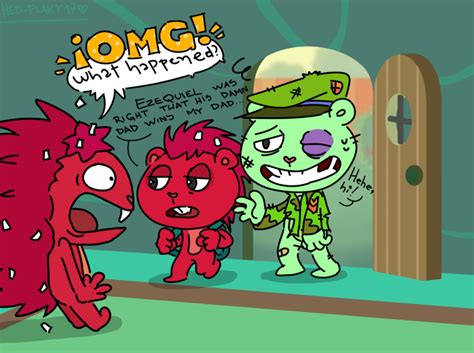 Omg By Hedgeflak03 On Deviantart Happy Tree Friends Happy Tree Friends Flippy Friend Anime