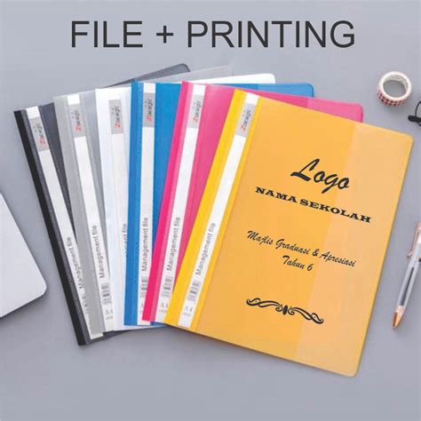 [100pcs Mix] Management File 1 Color Printing Certificate Folder Pp Pvc File A4 320a Holder