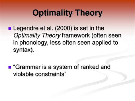 Ppt Grs Lx 700 Language Acquisition And Linguistic Theory Powerpoint