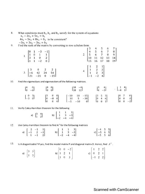 4th Fab Matrics Practise Examples 2 Pdf