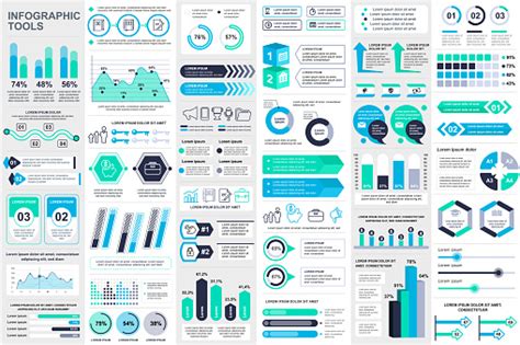 인포그래픽 요소 데이터 시각화 벡터 디자인 템플릿을 번들로 묶습니다 인포그래픽에 대한 스톡 벡터 아트 및 기타 이미지 인포