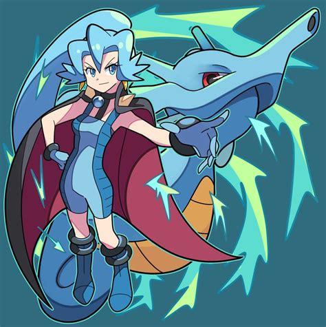 Clair And Kingdra Pokemon And 2 More Drawn By Sutokame Danbooru