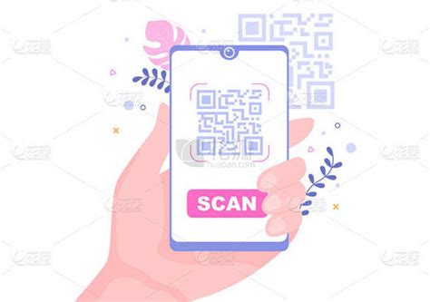 Qr代码扫描仪，用于智能手机上的在线支付、电子支付和资金转移，手持应用程序。背景矢量说明