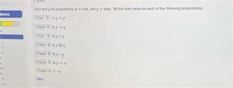 [solved] let p and q be propositions p