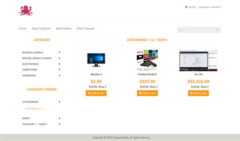 Octopuscodes Ecommerce Multi Vendor Shopping Cart By Octopuscodes