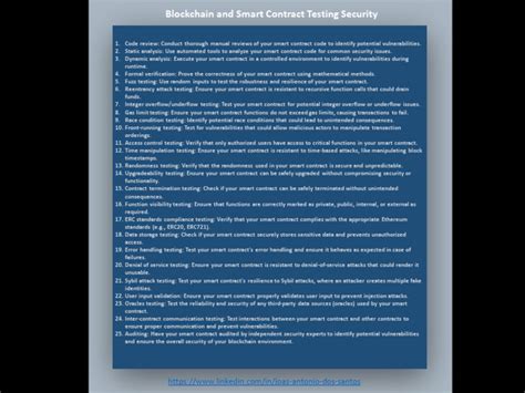 Blockchain And Smart Contract Testing Security Pdf Security Computer Security