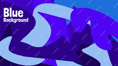 Синий абстрактный рисованный фон с абстрактным элементом и динамическим