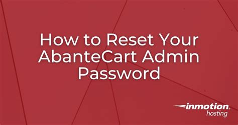 Reset Your Abantecart Admin Password Explained Reset Your Abantecart Admin Password Explained