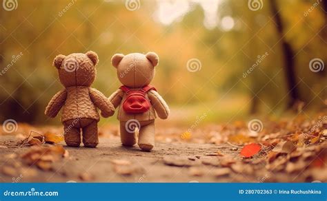 Best Friends Teddy Bears Concept Of Love Family And Friendship