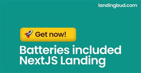 i made a nextjs landing page starter template r webdev