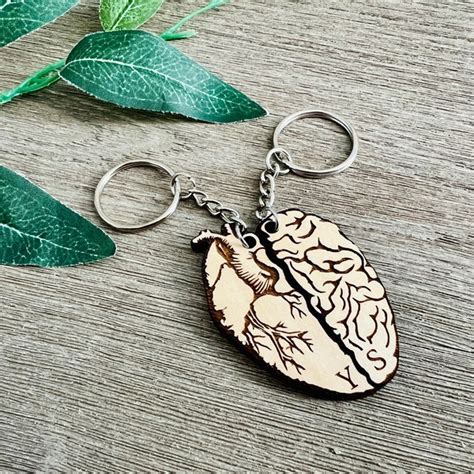 Initial Keychain Etsy