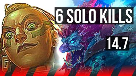 Illaoi Vs Trundle Top 6 Solo Kills 400 Games 724 Br Diamond