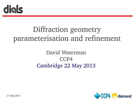 PDF Diffraction Geometry Parameterisation And Refinement DOKUMEN TIPS