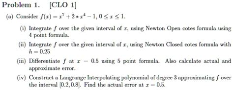 Solved Problem 1 Clo 1 Consider Fr F21 10