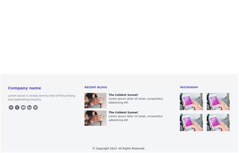 Standard Footer Tailwind Css Example