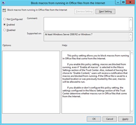 Protect Your Organization From Ransomware By Blocking Macros In Office 2016 Through Group Policy