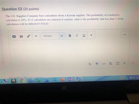 Solved Question 51 20 Points Ifx Is A Binomial Randon