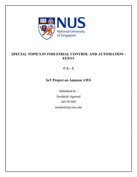 Aws Iot Project Pdf Cloud Computing Internet