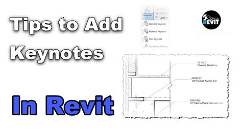 Tips To Create Keynotes In Revit Tutorial Youtube