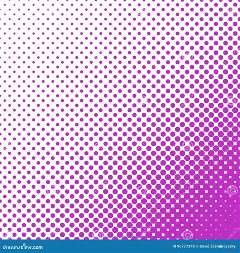 Halftone Dot Pattern Background Vector Graphic Design From Circles In Varying Sizes Stock