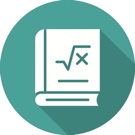 Math Book Vector Icon 20890966 Vector Art At Vecteezy