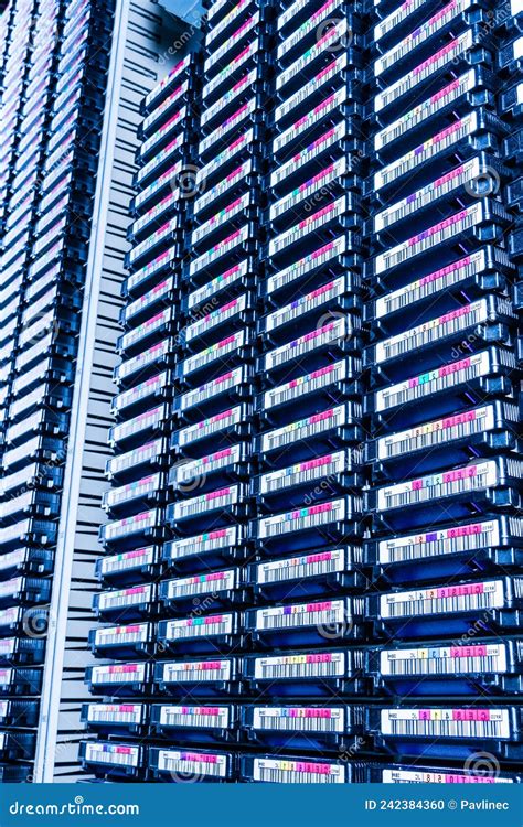Detail Of Hard Disk Array Editorial Image Image Of Communications