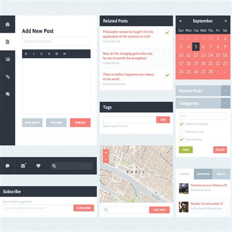 Blog Flat Ui Kit Design Anything