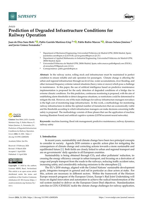 Pdf Prediction Of Degraded Infrastructure Conditions For Railway