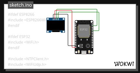 Esp32 Clk Ntp Copy Wokwi Esp32 Stm32 Arduino Simulator