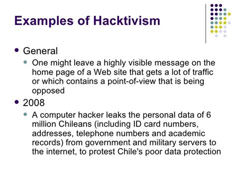 Internet Activism And Hacktivism