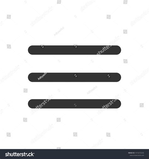 Minimal Set Hamburger Menu Flat Icons Stock Vector Royalty Free 1919272235 Shutterstock