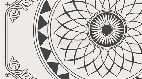 Abstract Geometric Circular Pattern Decorative Motif Vector Design Generative Ai Stock Vector