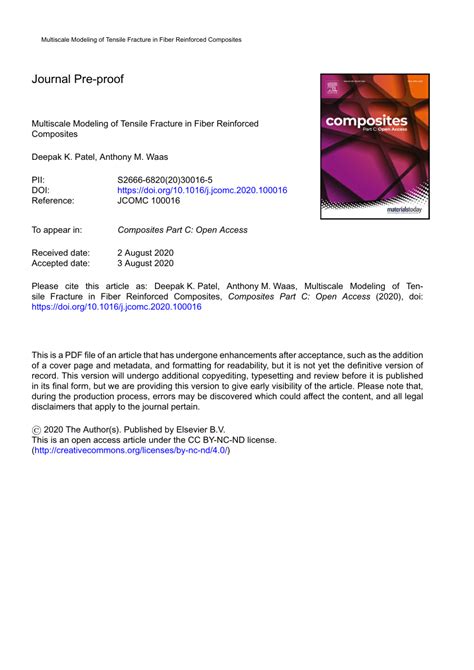 Pdf Multiscale Modeling Of Tensile Fracture In Fiber Reinforced Composites