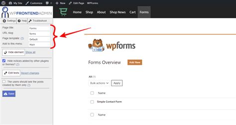 Wpforms Allow Users To Create And Edit Forms On The Frontend