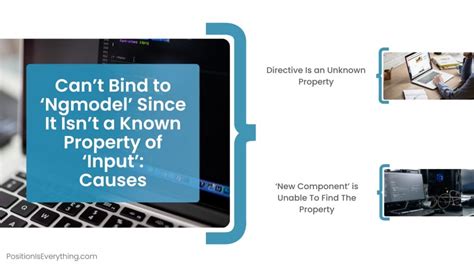 Cant Bind To ‘ngmodel Since It Isnt A Known Property Of ‘input