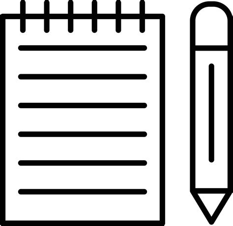 Write Outline Icon 9238286 Vector Art At Vecteezy