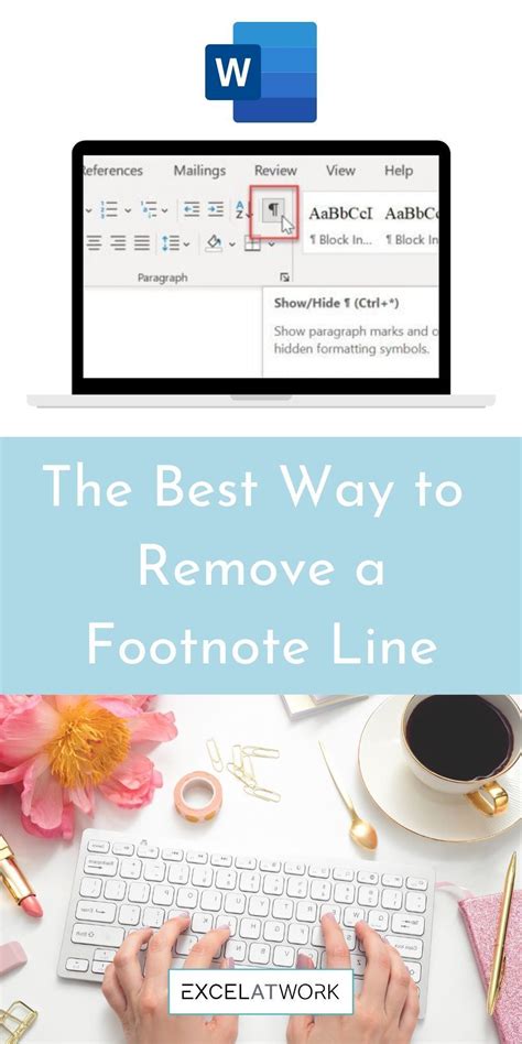 How To Remove A Footnote Line In Word Words Learning Work Smarter