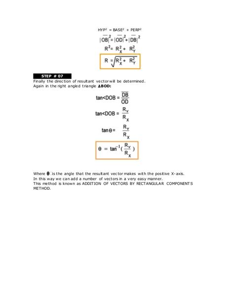 Addition Of Vectors By Rectangular Components Method DOCX