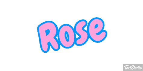Rose Name Animated  Logo Designs