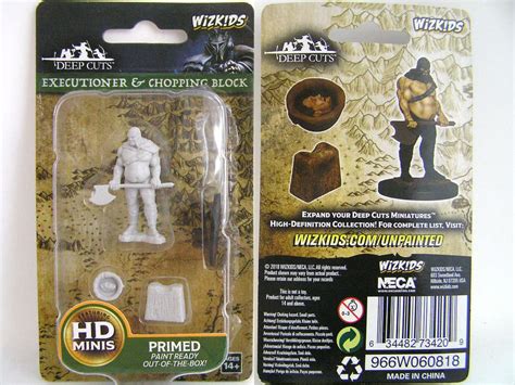 Deep Cuts Miniatures Executioner And Chopping Block 73420 Pastime