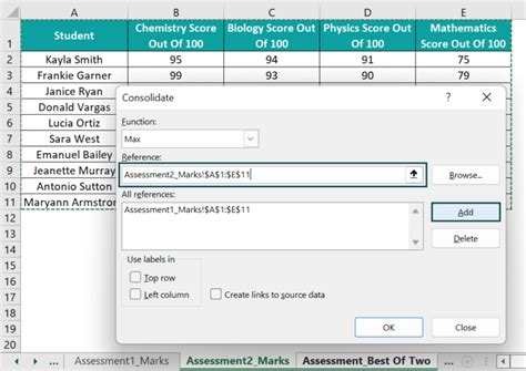 Consolidate Function In Excel Formula Examples How To Use