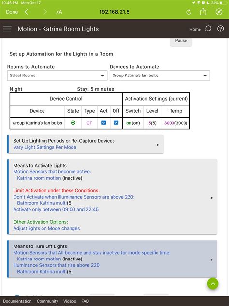 clarification on room lighting app apps hubitat