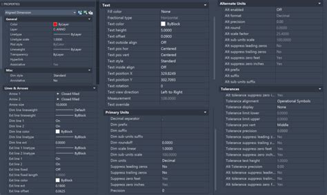 Autocad Properties Palette Simplified Luent