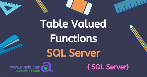 understanding table valued functions in sql server a complete guide