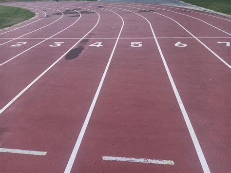 Premium Photo Empty Running Track Outdoors