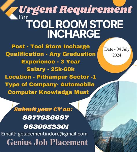 Prakash Jat On Linkedin Toolroom Storejob Wherehoue Indorejobs Pithampurjob