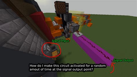 How Do I Make A Redstone Circuit Stay On For A Random Amount Of Time